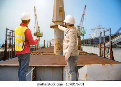 Foreman Supervisor Inspector Worker Engineering Works Stock Photo ...