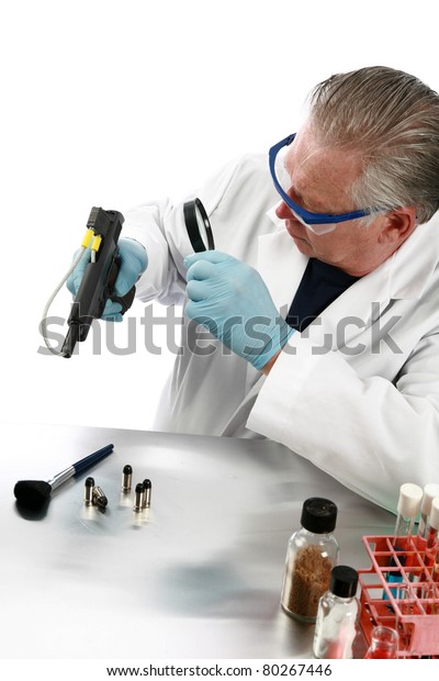 Forensic Analysis Forensics Examiner Lab Technician Stock Photo (Edit ...