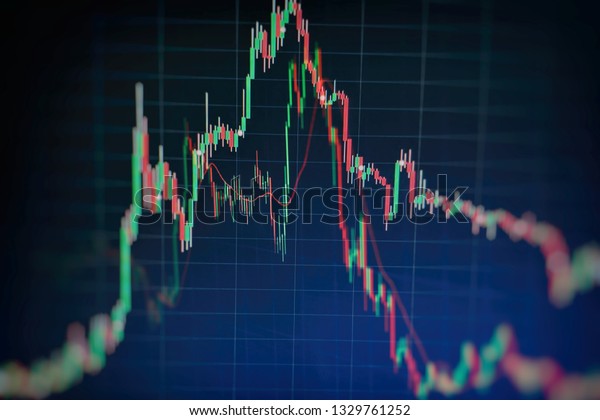 Forex Trading Graph Candlestick Chart Suitable Stock Photo 1329761252 ...