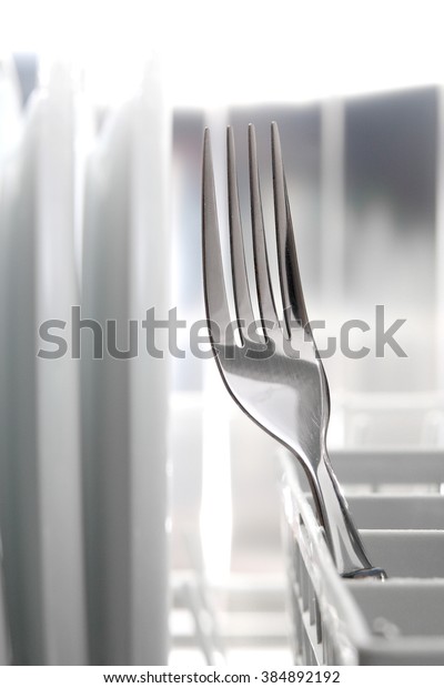 Fork Dish Washer Stock Photo 384892192 | Shutterstock