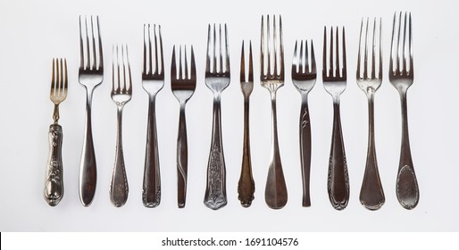 Fork Set Tool Object Lunch Stock Photo 1691104576 | Shutterstock