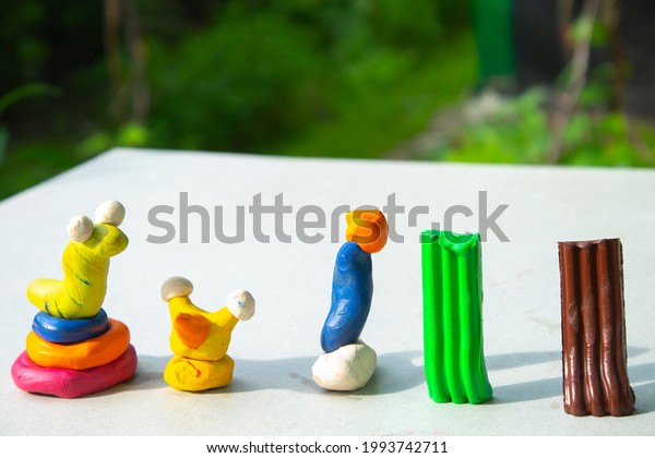 Forms Colors Modelling Clay Statue Concept Stock Photo 1993742711 ...