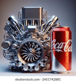 Coca Cola Bottle Cap Mechanism Gears AI-generated image 2560266051 ...