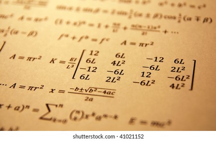 Formula Advanced Math Equation Stock Photo (Edit Now) 41021143