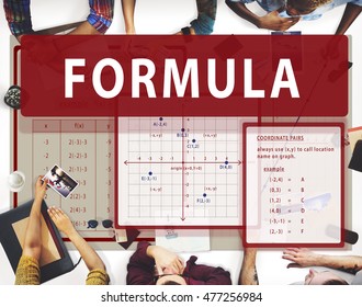 Formula Mathematics Calculation Chart Concept Foto stock 428327926 ...