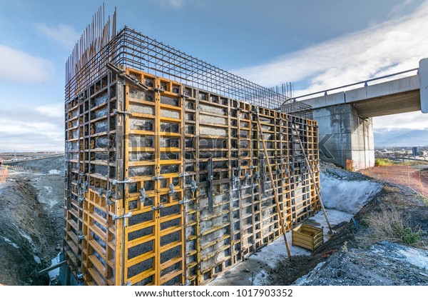 Formwork Construction Column Pillar Bridge Stock Photo (Edit Now ...