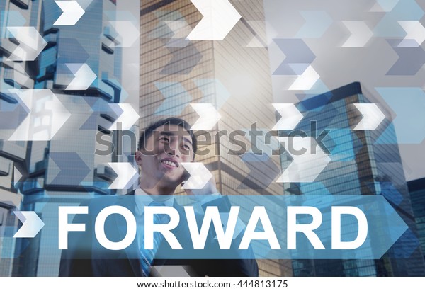 Forward Change Ahead Development Concept Stock Photo (Edit Now) 444813175
