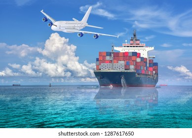 Forward Ship Front View Logistics Transportation库存照片1287617650 ...