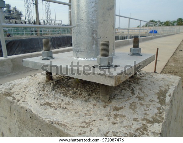 Foundation Bolt Nut Before Grouting Stock Photo (Edit Now) 572087476