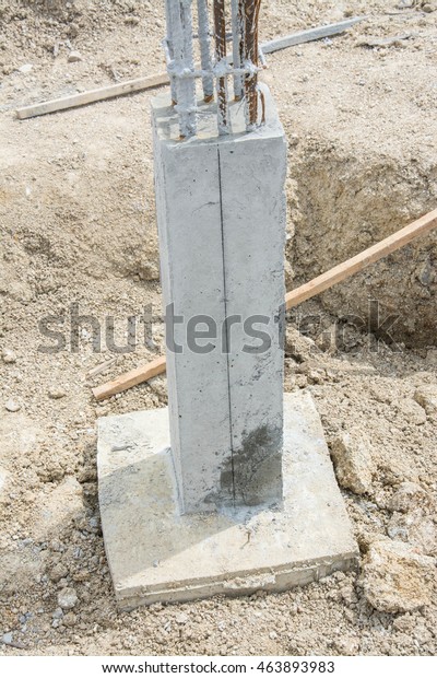 Foundation Post Construction Site Stok Fotoğrafı 463893983 | Shutterstock