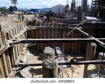 Foundation Work Include Building Piling Works Stock Photo 639208855 ...