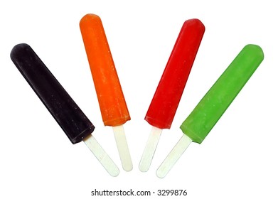 Four Assorted Flavored Ice Pops Stock Photo 3299876 | Shutterstock
