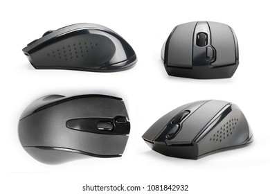 Gray Computermouse Front View Top View 스톡 사진 265591550 | Shutterstock