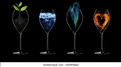 3,505 The four elements black background Stock Photos, Images ...
