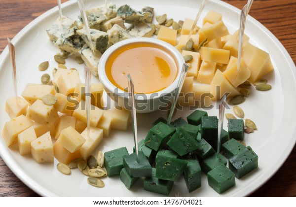 Four Types Cheese Diced Assorted On Stock Photo 1476704021 | Shutterstock