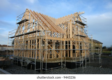 Framework House Under Construction Stock Photo 9443236 | Shutterstock