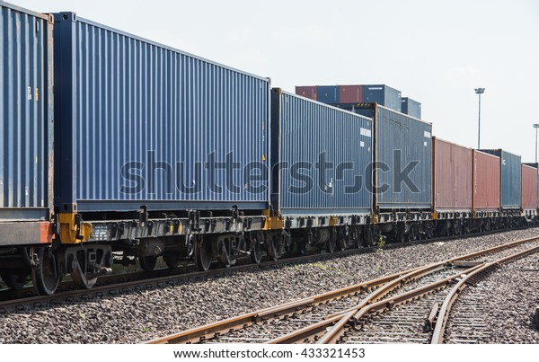 Freight Train Container Stock Photo 433321453 | Shutterstock