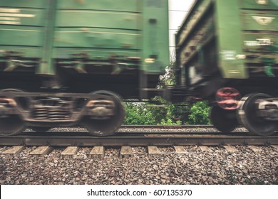 Freight Train Wheels Side View Railway Stock Photo 607135370 | Shutterstock