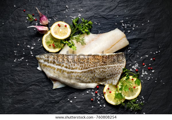 Fresh Fish Raw Cod Fillets Addition Stock Photo 760808254 | Shutterstock
