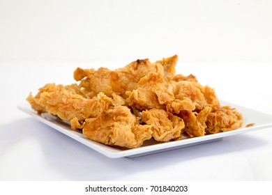 Fried Crispy Chicken Breaded Corn Flake Stock Photo 701840203 ...