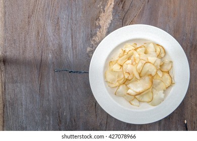 Fried Slice Tapioca Tapioca Chips Plate Stock Photo 427078972 ...