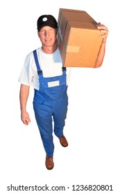 Friendly Postman Package Stock Photo 1236820801 | Shutterstock