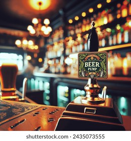 Front Angle Beer Pump Label Otu AI-generated image 2436230259 ...