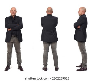 Front Back Side View Same Man Stock Photo 2202239015 | Shutterstock