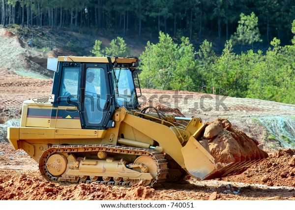 Front End Loader Carrying Dirt Stock Photo (Edit Now) 740051