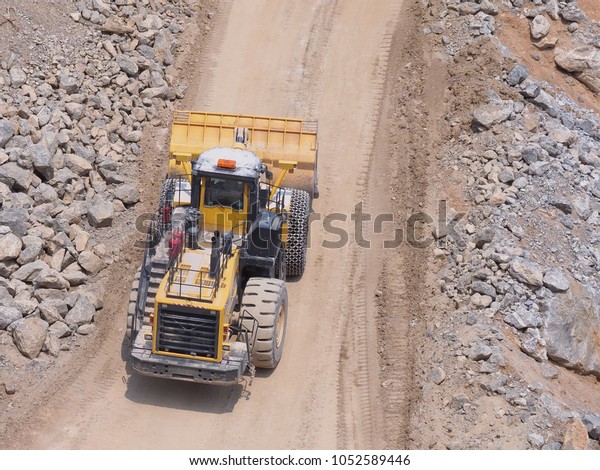 Front End Loader Limestone Mining Wheel Stock Photo 1052589446 ...