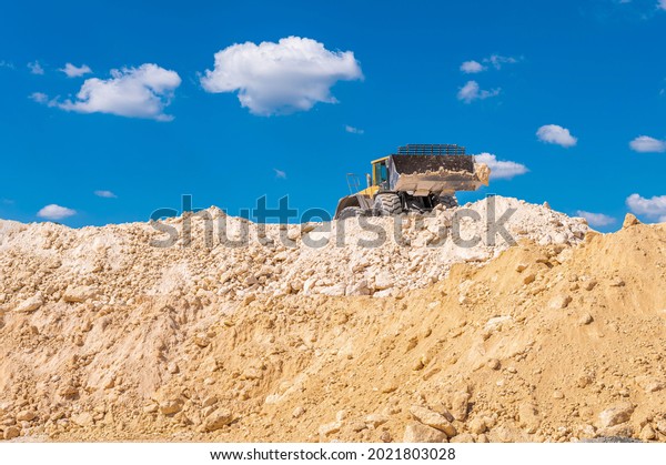 Front End Loader On Limestone Pile Stock Photo 2021803028 | Shutterstock