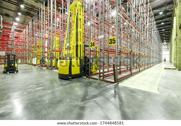 Front Loaders Inside Warehouse Stock Photo 1744848581 | Shutterstock