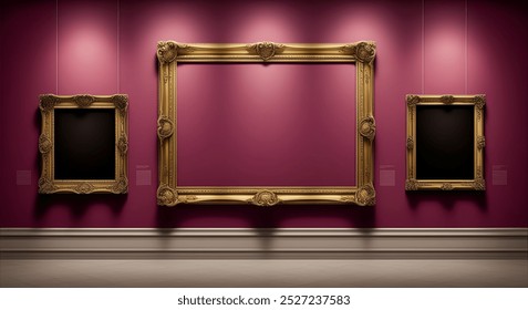 Ornate Frame On Museum Wall AI-generated image 2530430985 | Shutterstock