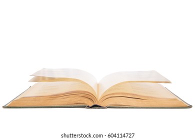 Front Side Open Old Book Old Stock Photo 604114667 | Shutterstock