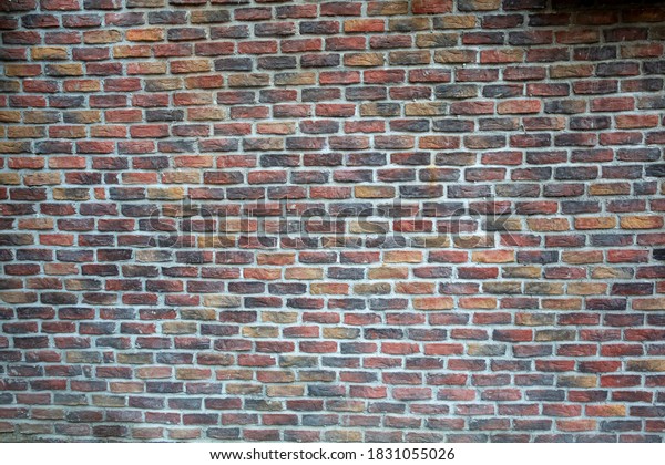 Front View Brick Wall Texture Background Stock Photo 1831055026 ...
