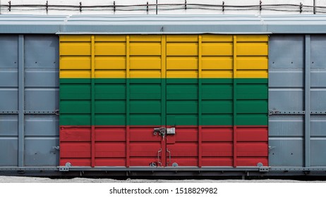 Front View Container Train Freight Car Stock Photo 1518829982 ...
