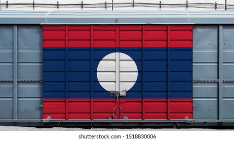 Front View Container Train Freight Car Stock Photo 1518830006 ...