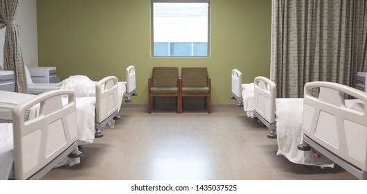 Front View Empty Ward Modern Hospital Stock Photo 1435037525 | Shutterstock