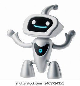Front View Friendly Comic Humanoid Robot AI-generated image 2403924209 ...