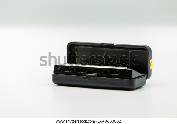 Front View Harmonica Dark Box Stock Photo 1640633032 | Shutterstock