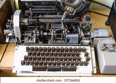 Front View Old Typewriter Machine Stock Photo (Edit Now) 197266061