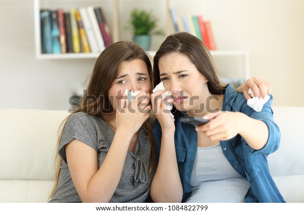 Front View Portrait Two Sad Friends Stock Photo 1084822799 | Shutterstock