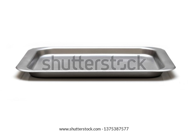 Front View Serving Tray Stainless Isolated Stock Photo (Edit Now ...