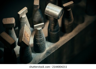 Front View Set Various Tools Placed Stock Photo 2144004211 | Shutterstock