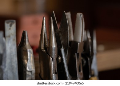 Front View Set Various Tools Placed Stock Photo 2194740065 | Shutterstock