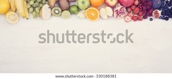 Fruit Header Image Stock Photo (Edit Now) 330188381