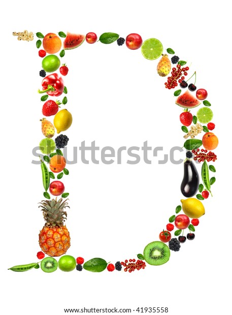 Fruit Vegetable Letter D Stock Photo 41935558 | Shutterstock