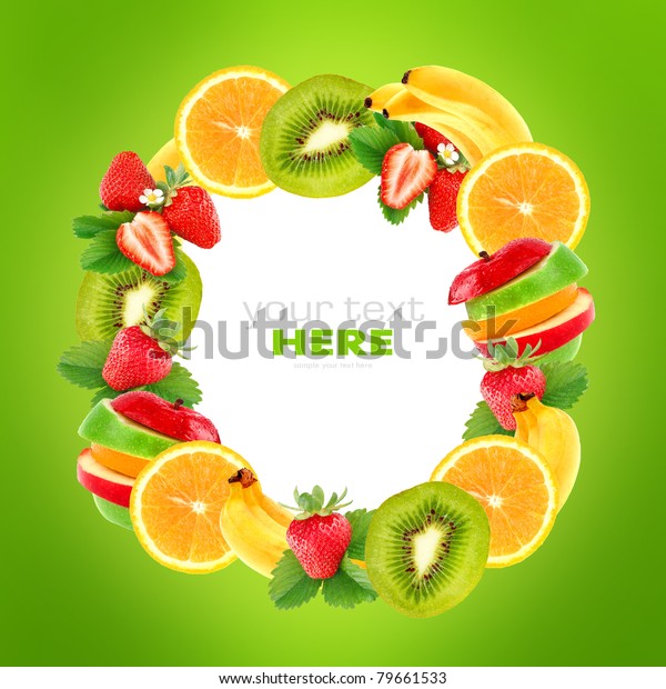 Fruits Frame Stock Photo (Edit Now) 79661533