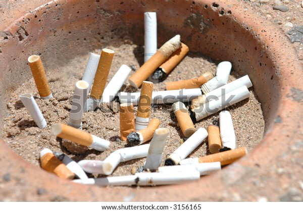 Full Ash Tray Stock Photo (Edit Now) 3156165