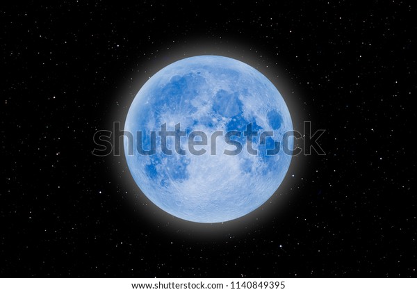 「Full Blue Moon Elements This Image」の写真素材（今すぐ編集） 1140849395